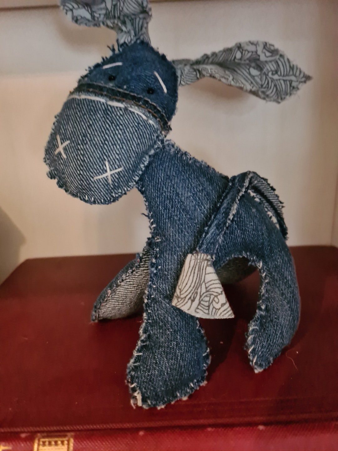 UPCYCLED DENIM DONKEY Pdf Sewing Pattern. Hand Sew Your Own Little ...