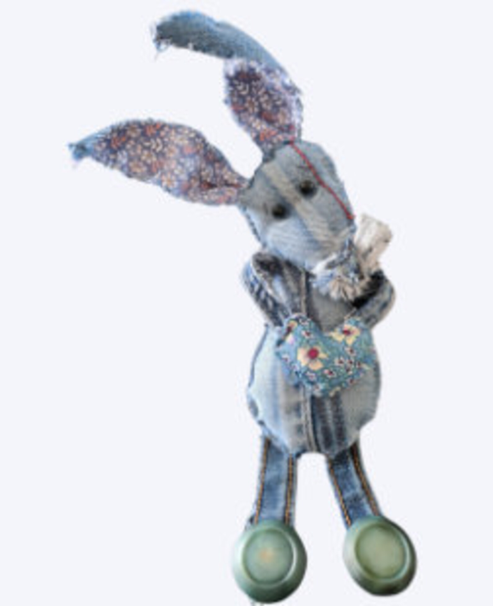Easter Bunny Rabbit Pdf Pattern for an Heirloom or Memory Gift Upcycled ...