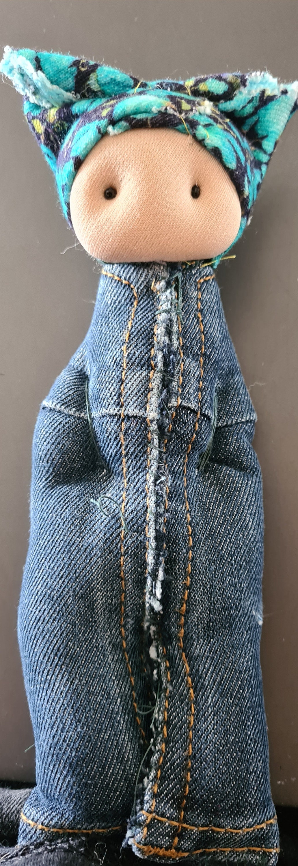 Denim Pocket Doll PATTERN PDF - Upcycled Dolly Made From a Jeans Pocket ...