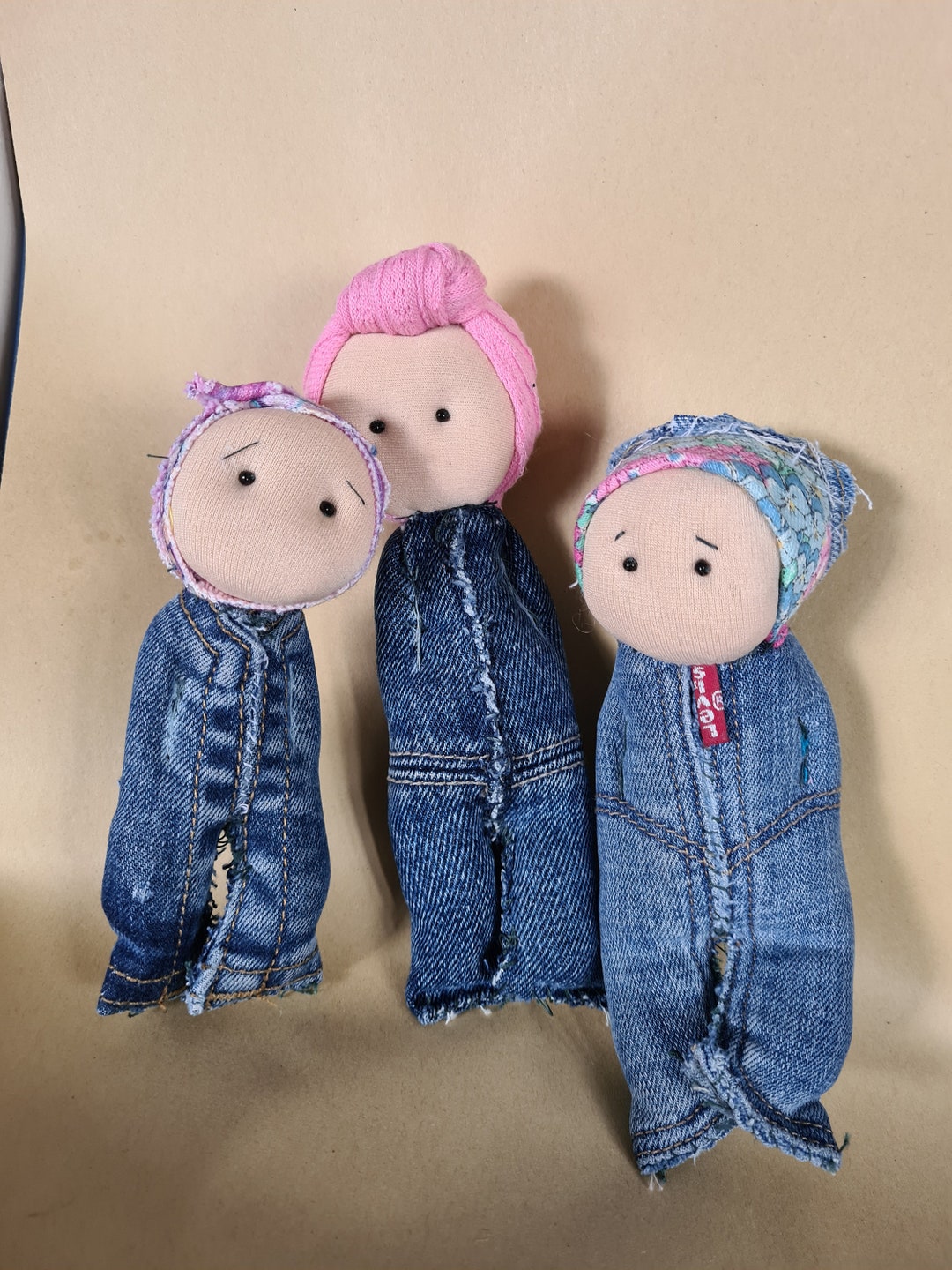 Denim Pocket Doll PATTERN PDF - Upcycled Dolly Made From a Jeans Pocket ...