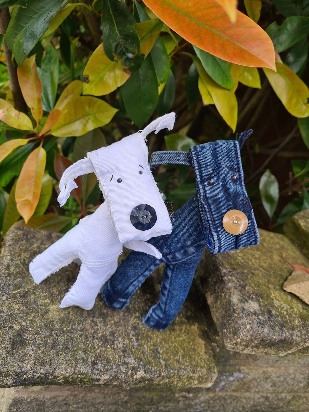 Easy Pdf Dog Sewing Pattern No Printer Required Hand Sew From Old Jeans ...