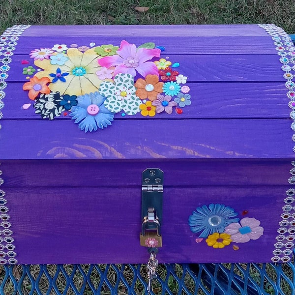 Buy Wood Treasure Chest - Etsy