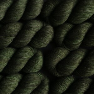Mighty Pine Hand Dyed Yarn Tonal Green Pine Green - Etsy