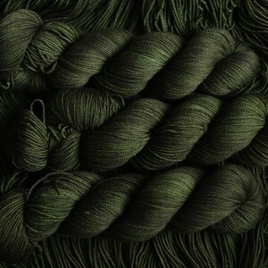 Mighty Pine Hand Dyed Yarn Tonal Green Pine Green - Etsy