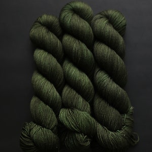 Mighty Pine Hand Dyed Yarn Tonal Green Pine Green - Etsy
