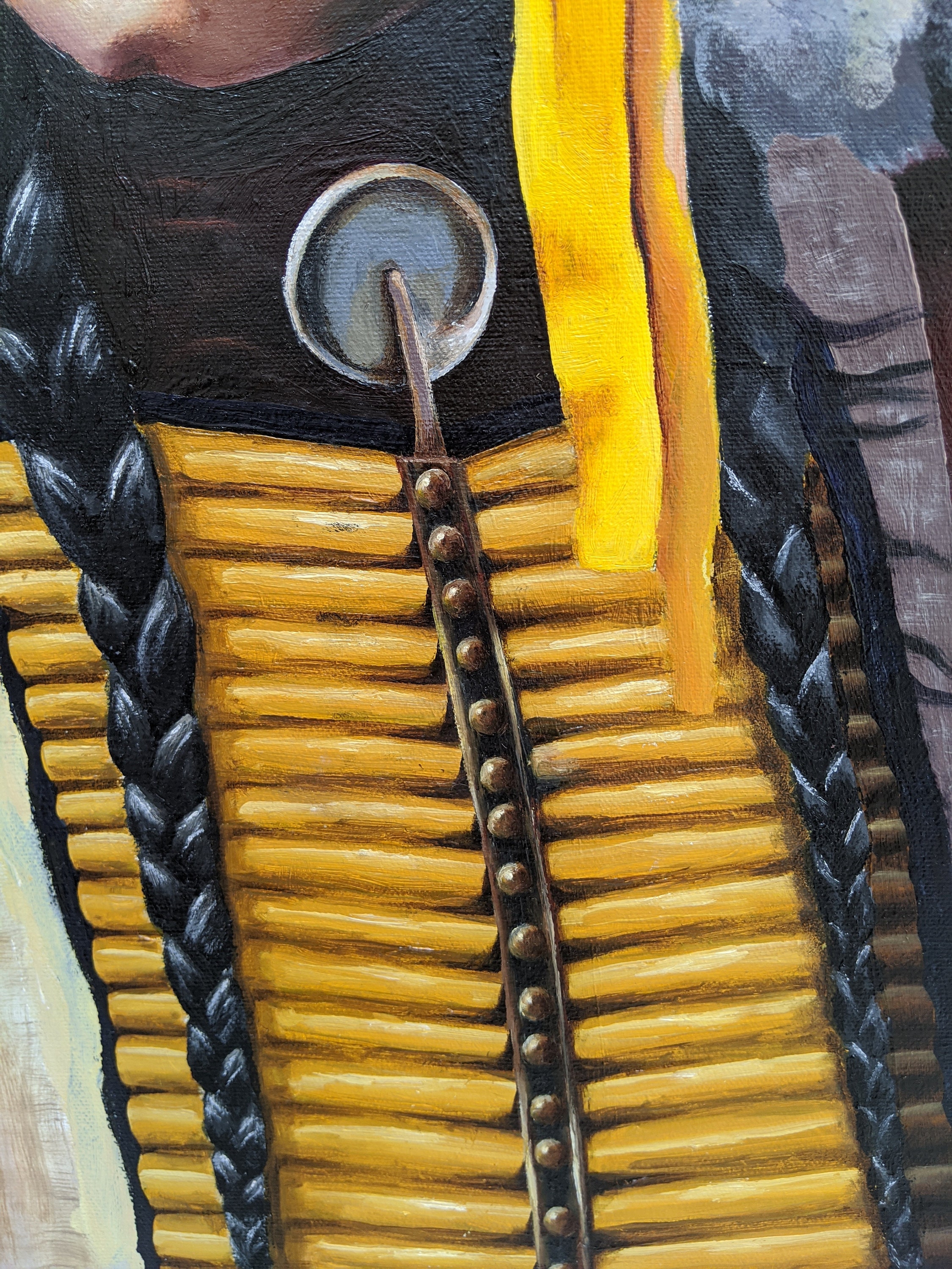 First Nations Man. Oil on Canvas Painting, Indigenous Art, Indian ...