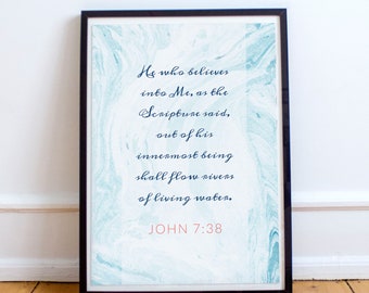 John 7 38 - Etsy