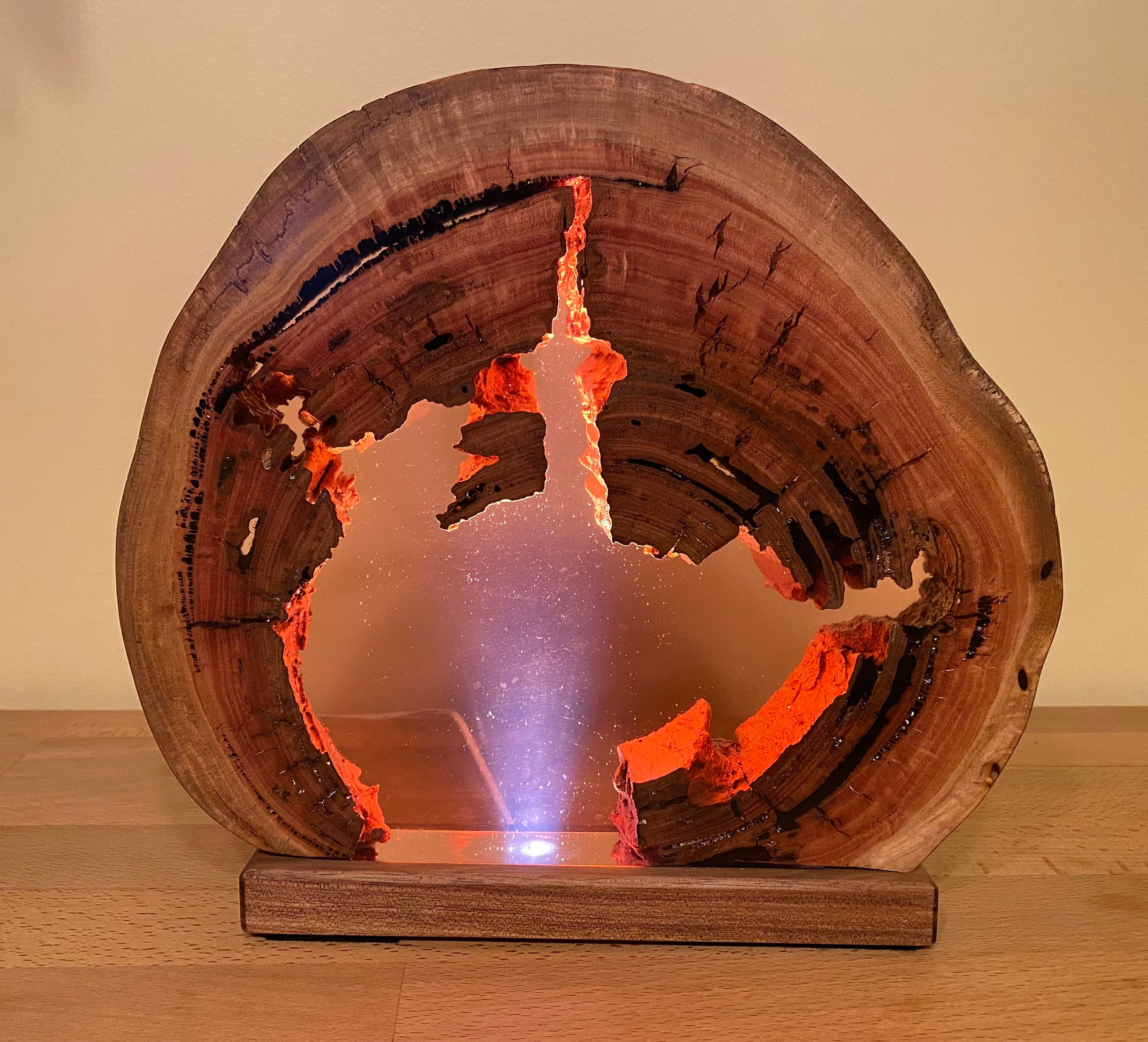 Resin Lamp , Sculpture, Table Ambient Lamp - Etsy