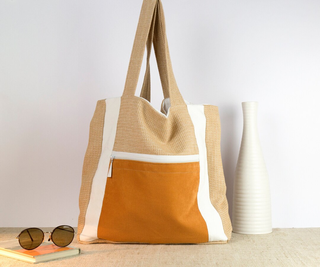 Cloth Tote Bag - Cloth Craft Bag Handmade - Large Fabric Bag - Handmade ...