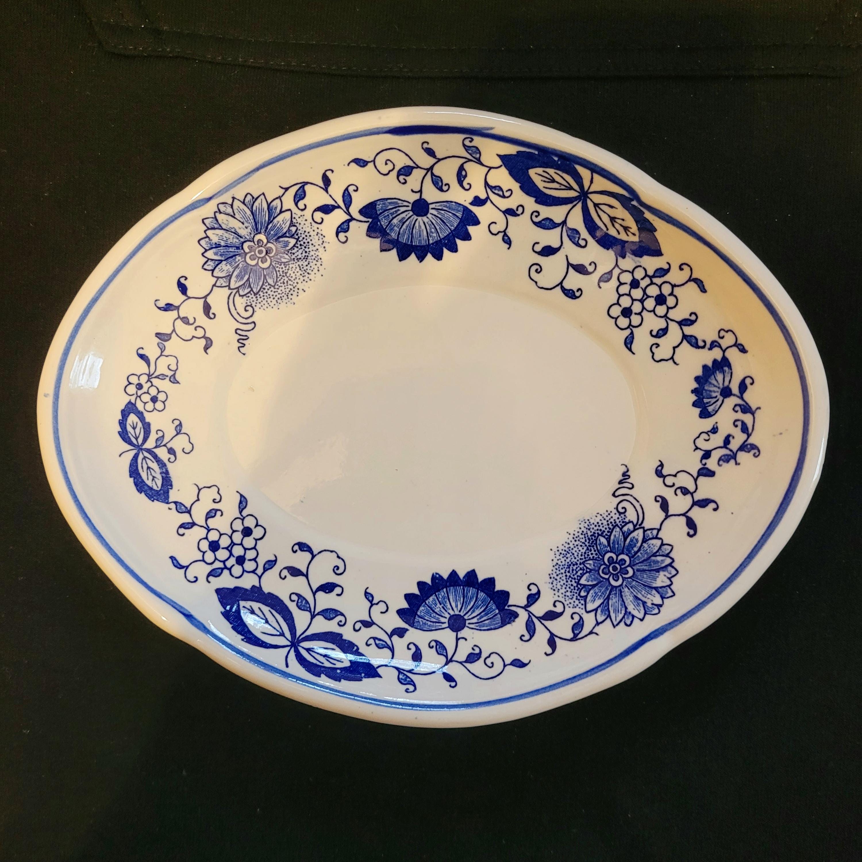 Vintage Tureen Boat 3 Piece Blue Onion Porcelain Decorative Dishware ...