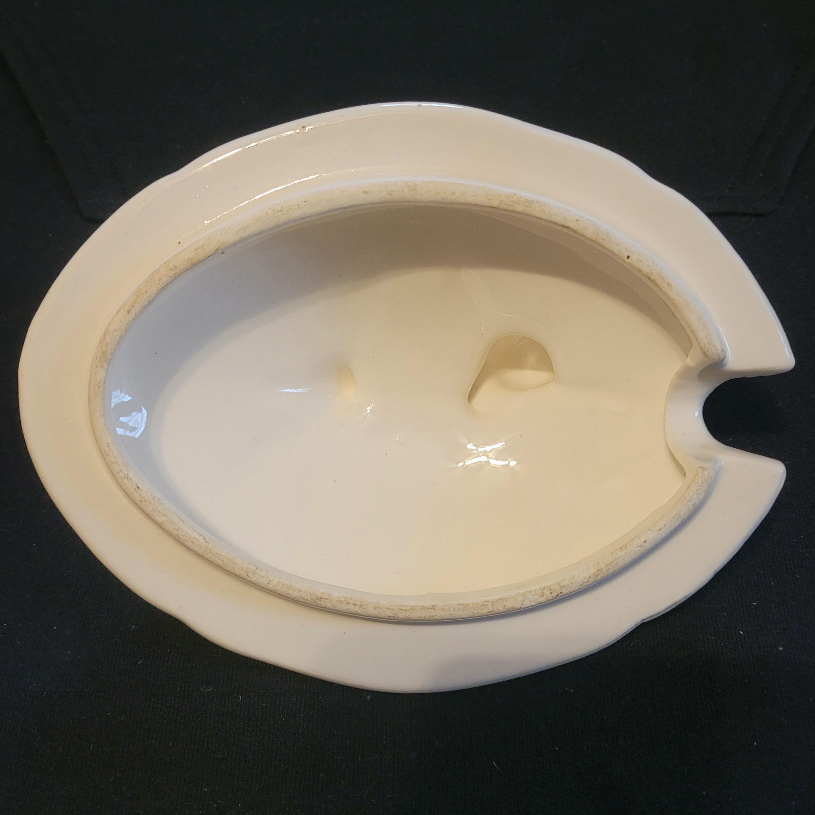 Vintage Tureen Boat 3 Piece Blue Onion Porcelain Decorative Dishware ...