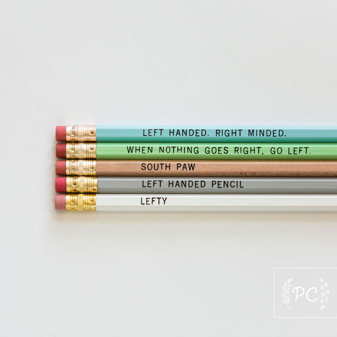 Left Handed PENCILS - Etsy