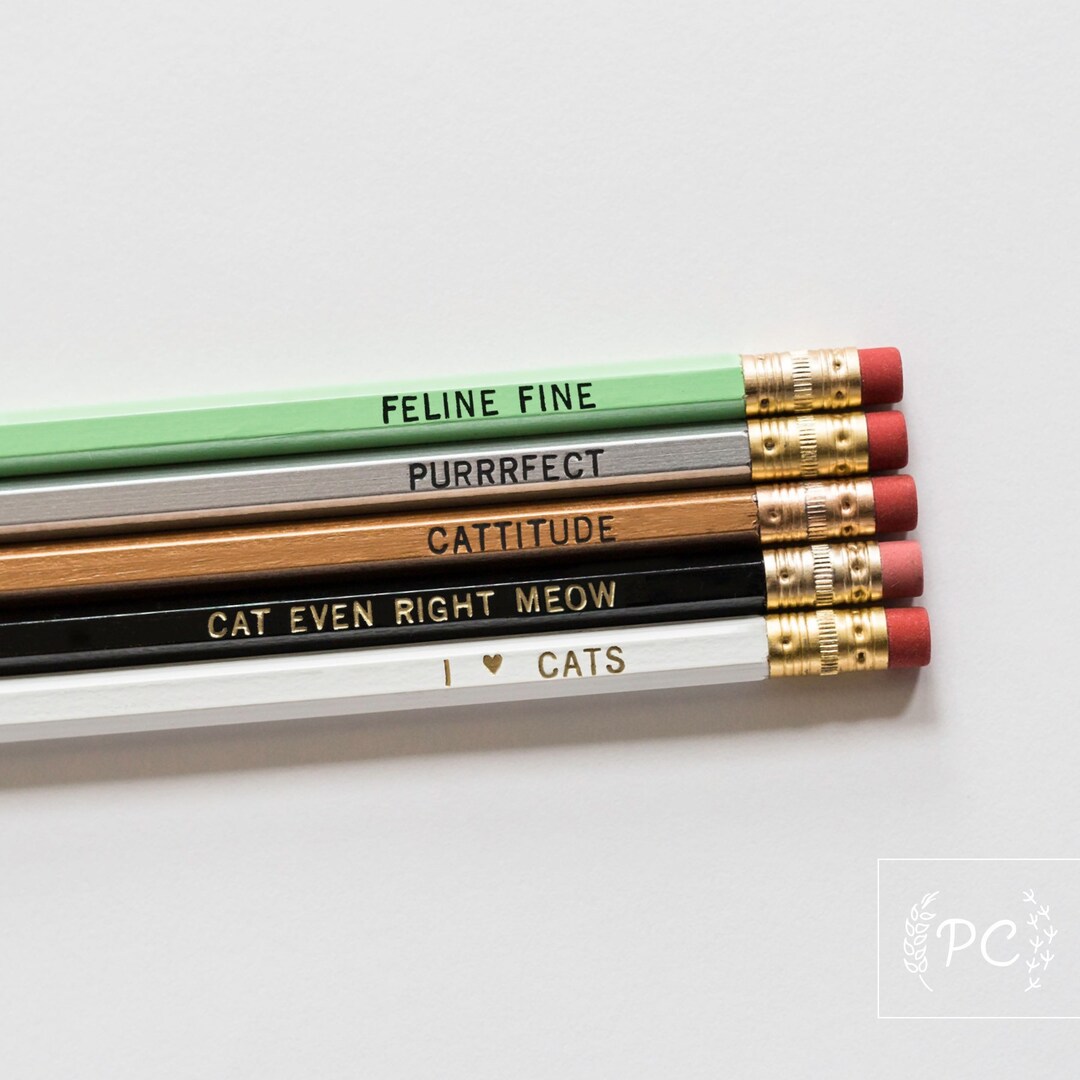 Cat PENCILS - Etsy