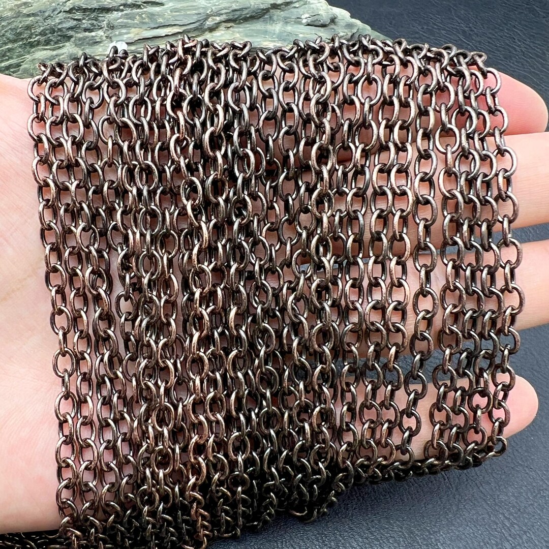 5 Meters,4x6mm Bronze Plated Oval Link Chains for DIY Jewelry Making ...