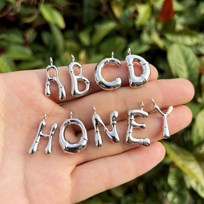 Letter Pendant - Etsy