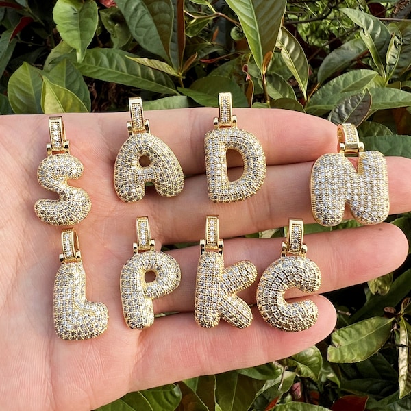 Letter Pendant - Etsy