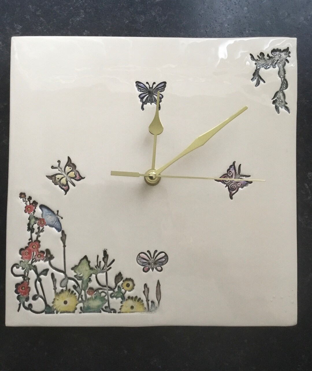 Square Wall Clock, Unusual Quirky Clock - Etsy