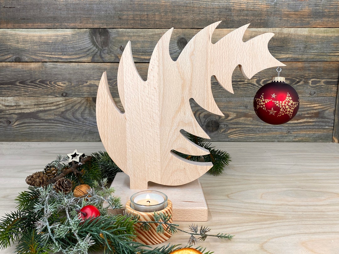 Gebogener Tannenbaum für eine Kugel, Stern etc. - Christbaum ...