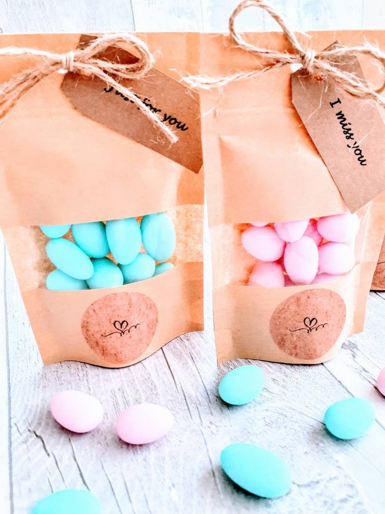 Sugared Almonds in Paper Bag Personalised Colored Almonds | Etsy