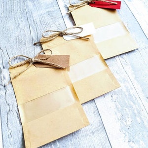 Resealable Zip Lock Kraft Paper Bag With Natural Twine and | Etsy