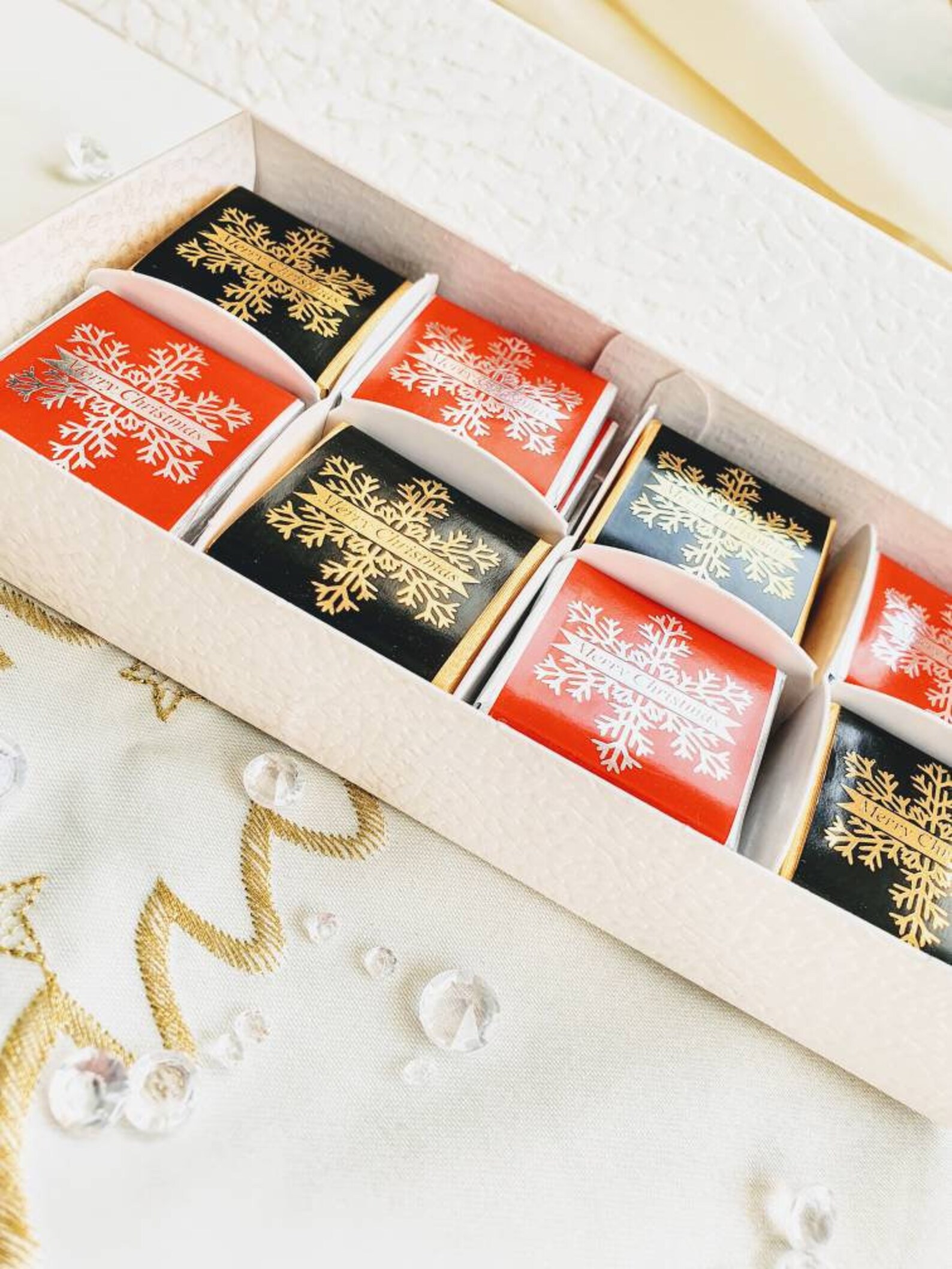 Christmas Neapolitan wrapped Milk Chocolate set in gift box. | Etsy