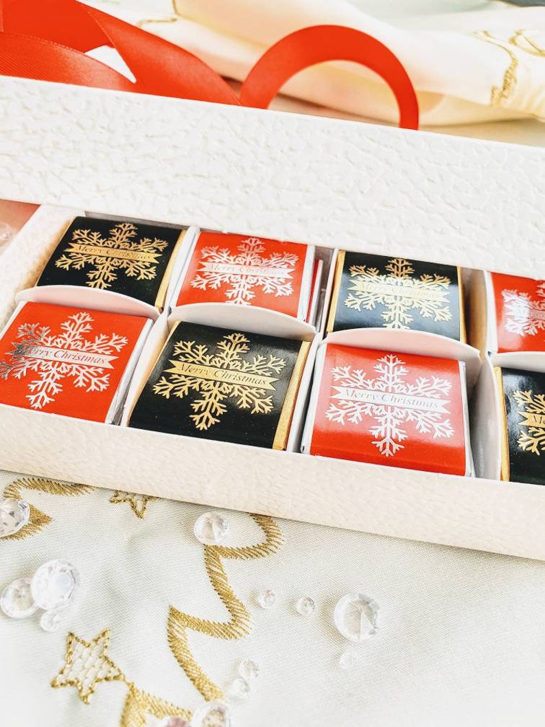 Christmas Neapolitan Wrapped Milk Chocolate Set in Gift Box. - Etsy