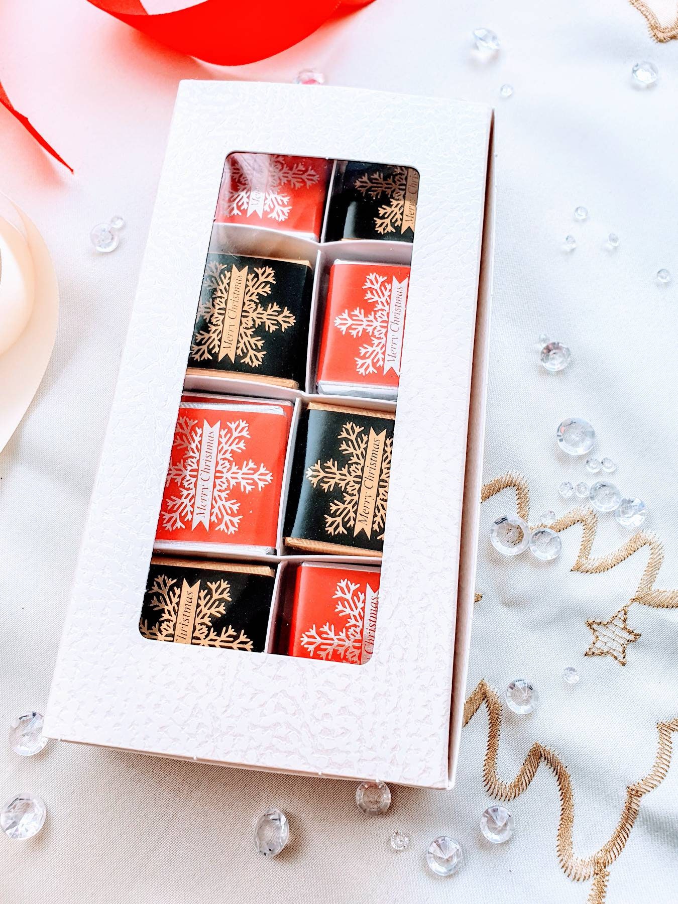 Christmas Neapolitan Wrapped Milk Chocolate Set in Gift Box. - Etsy