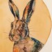 Framed Limited Edition Print leon the Hare, Watercolour Art ...