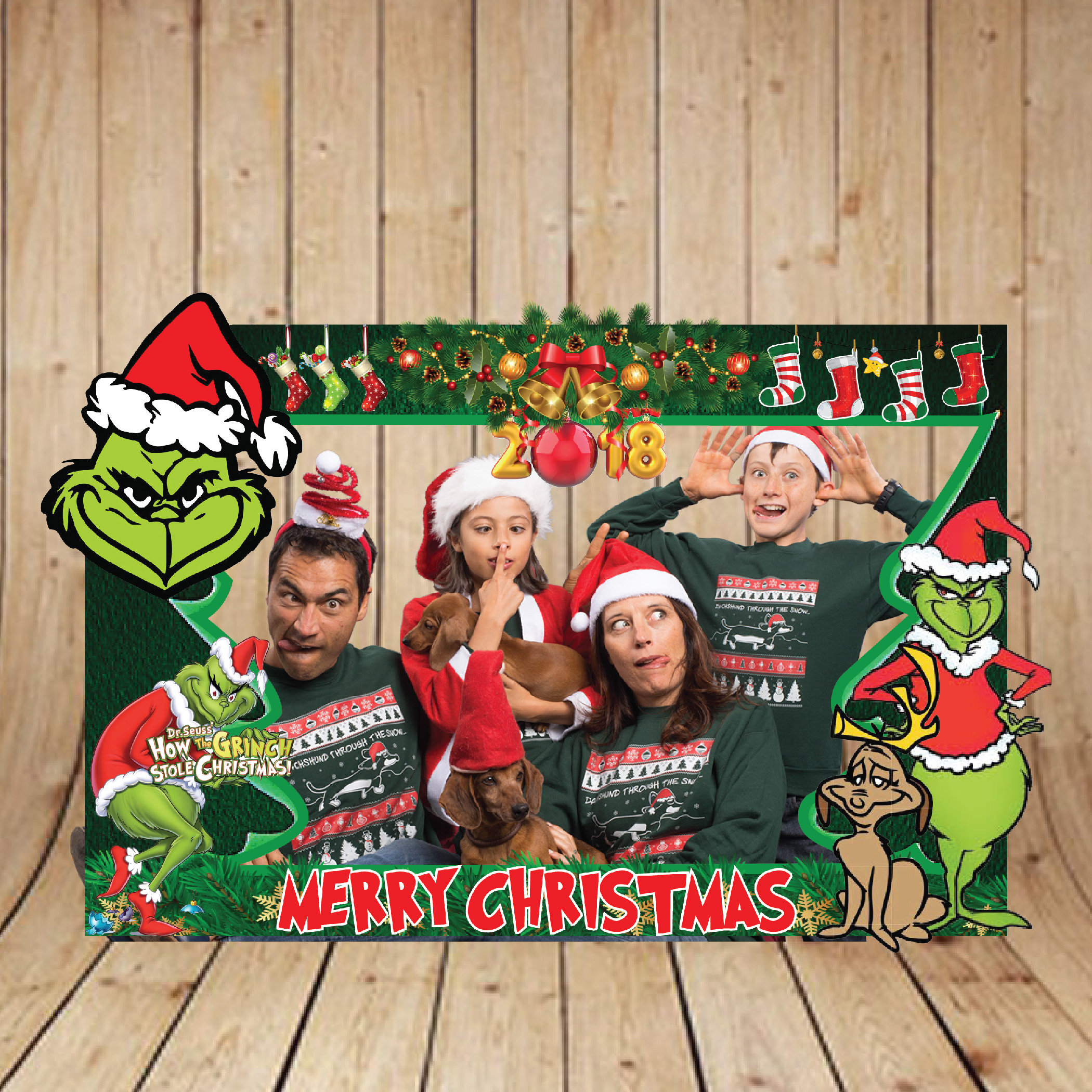 The Grinch Photo Booth The Grinch Photo Frame The Grinch | Etsy