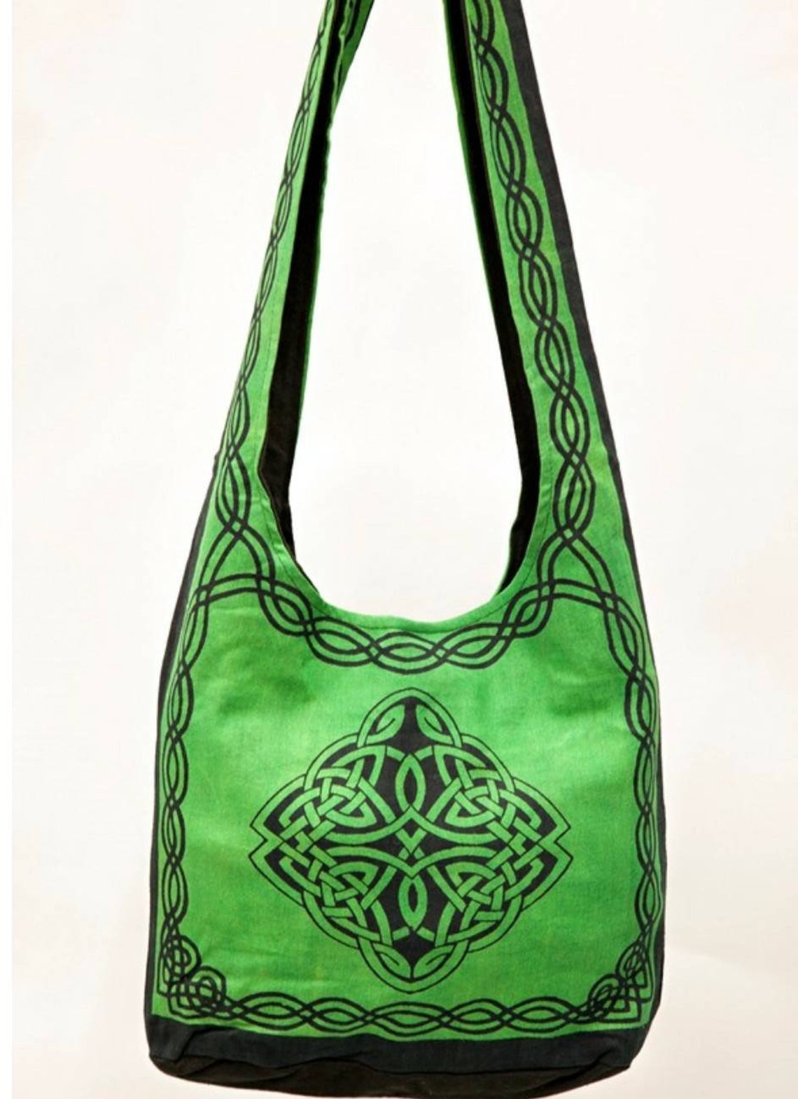 Cotton Expandable Celtic Design Tote Bag - Etsy