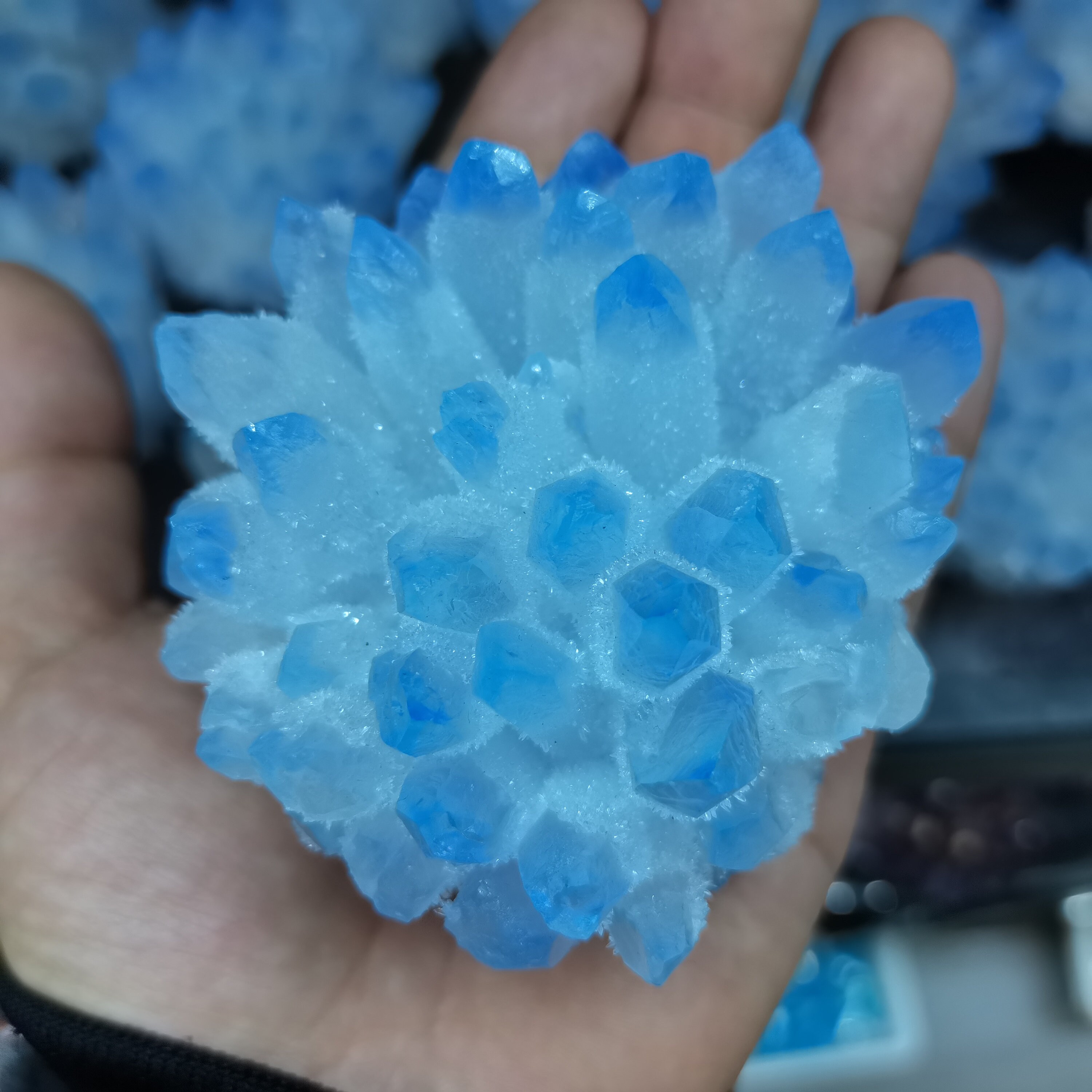 450g Rare Beautiful Blue Ghost Phantom Quartz Crystal Cluster - Etsy