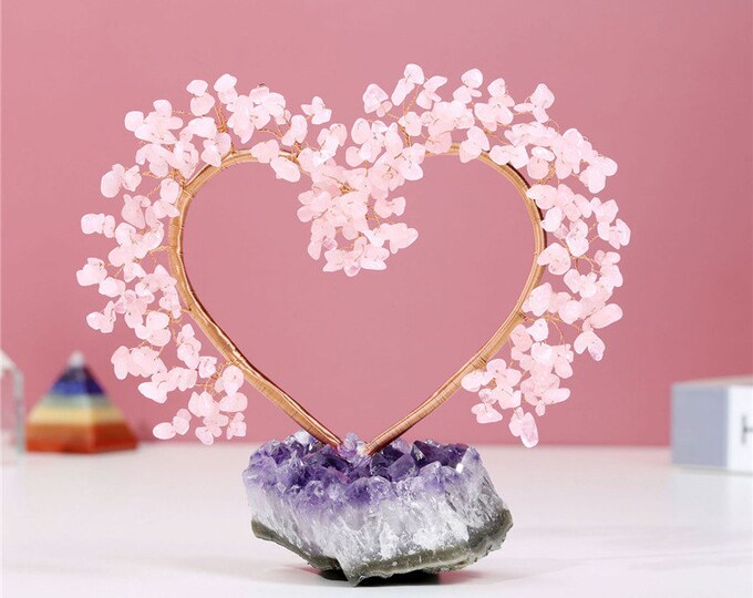 Beads Tree Heart ,tree of Love,spring Blossom Purple-pink Tree,romantic ...