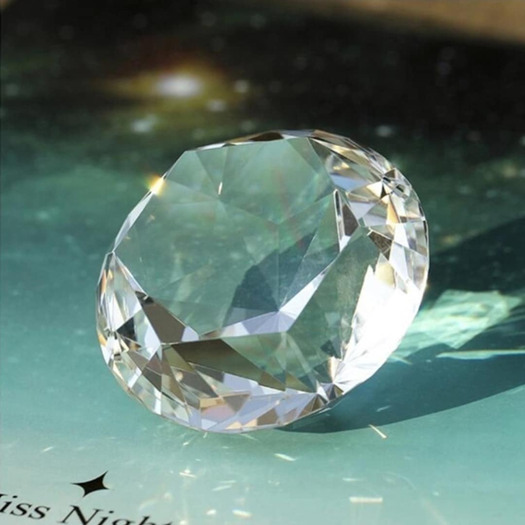 30mm80mm Clear Crystal Diamond Paperweight Decorative Glass Diamonds ...