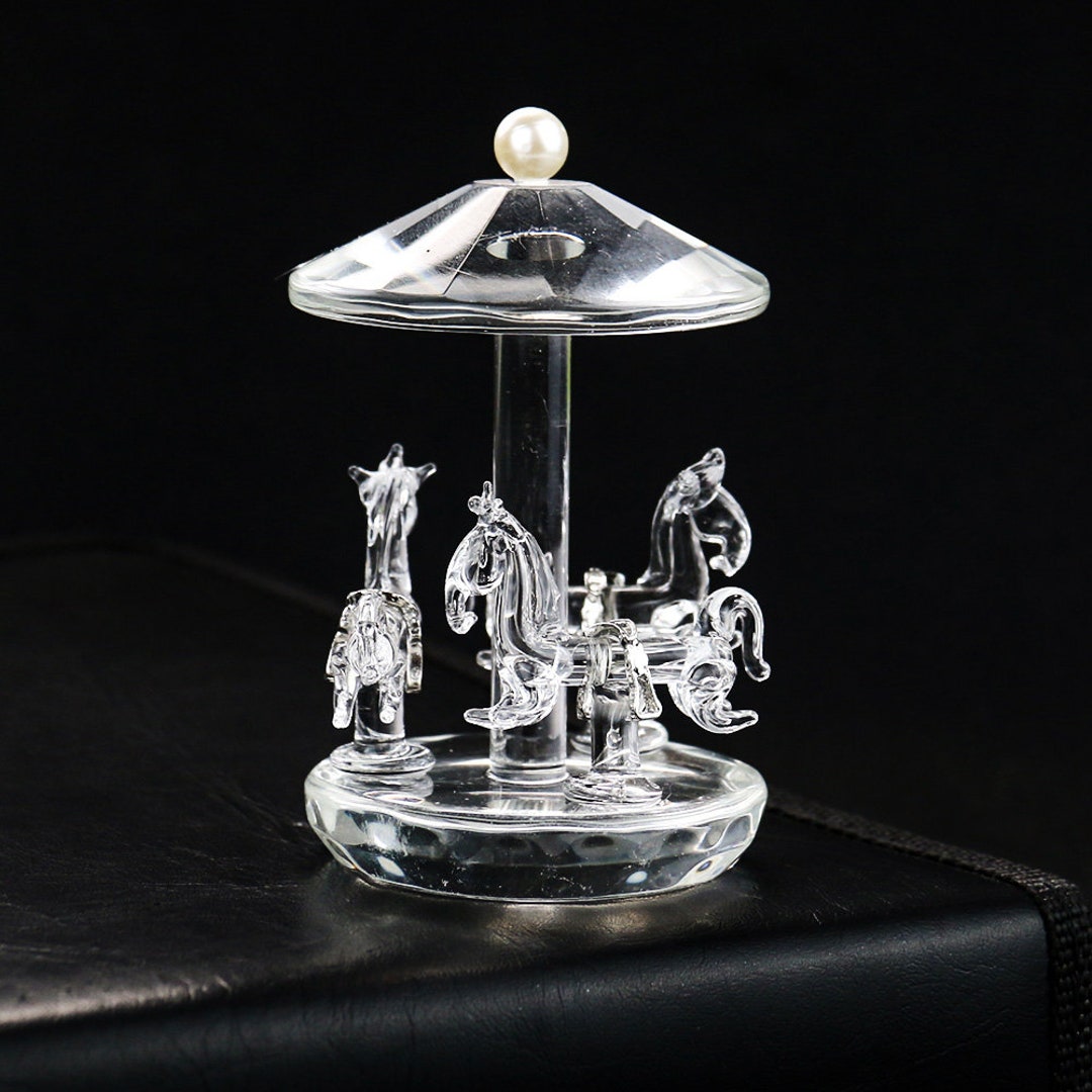 Dream Carousel Crystal Figurines Car Home Decoration Accessories for ...