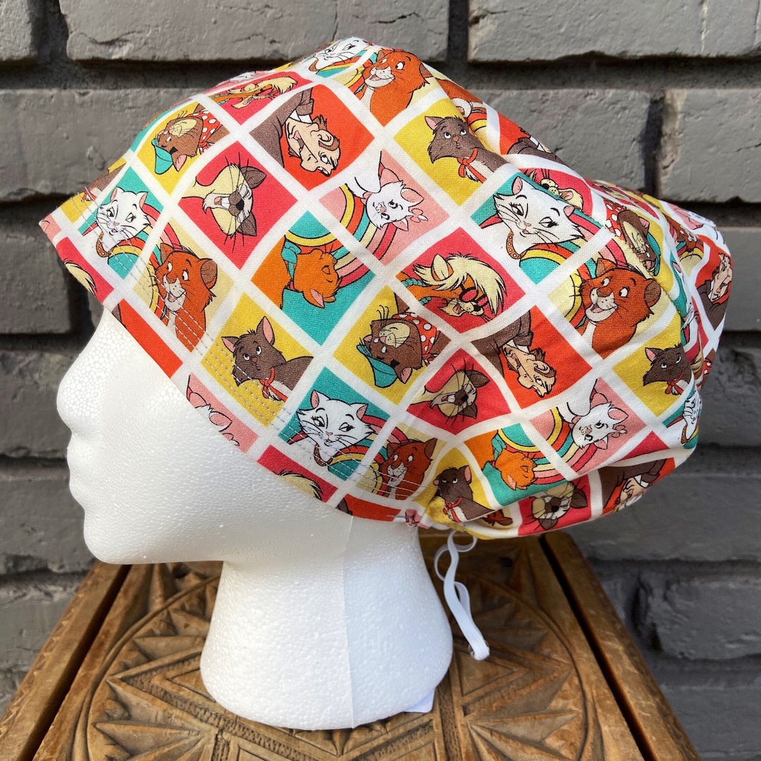 Cat Scrub Cap, Surgical Scrub Cap, Scrub Caps for Women, Scrub Hats ...