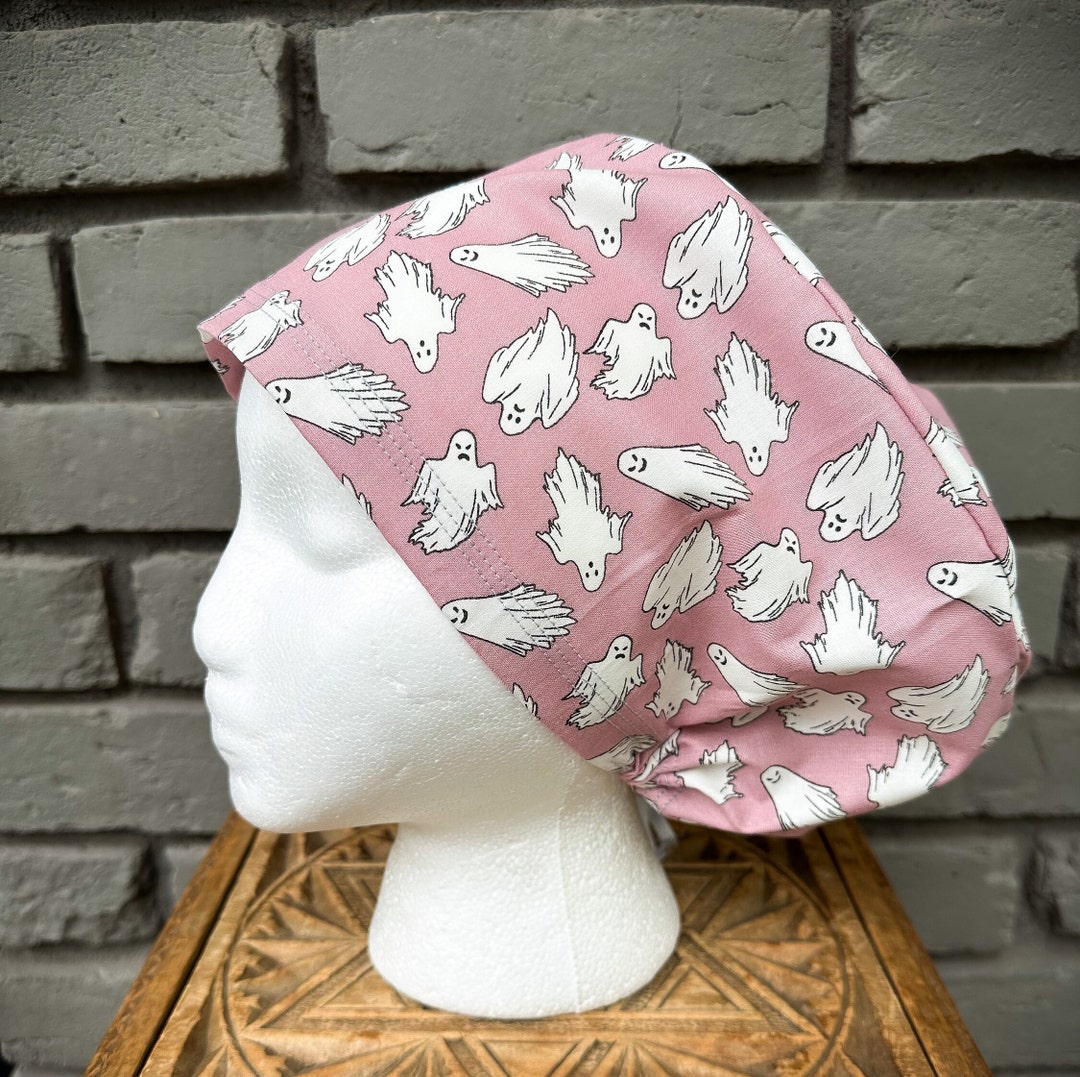 Glow in the Dark, Ghost Scrub Cap, Halloween Scrub Cap, Surgical Scrub ...