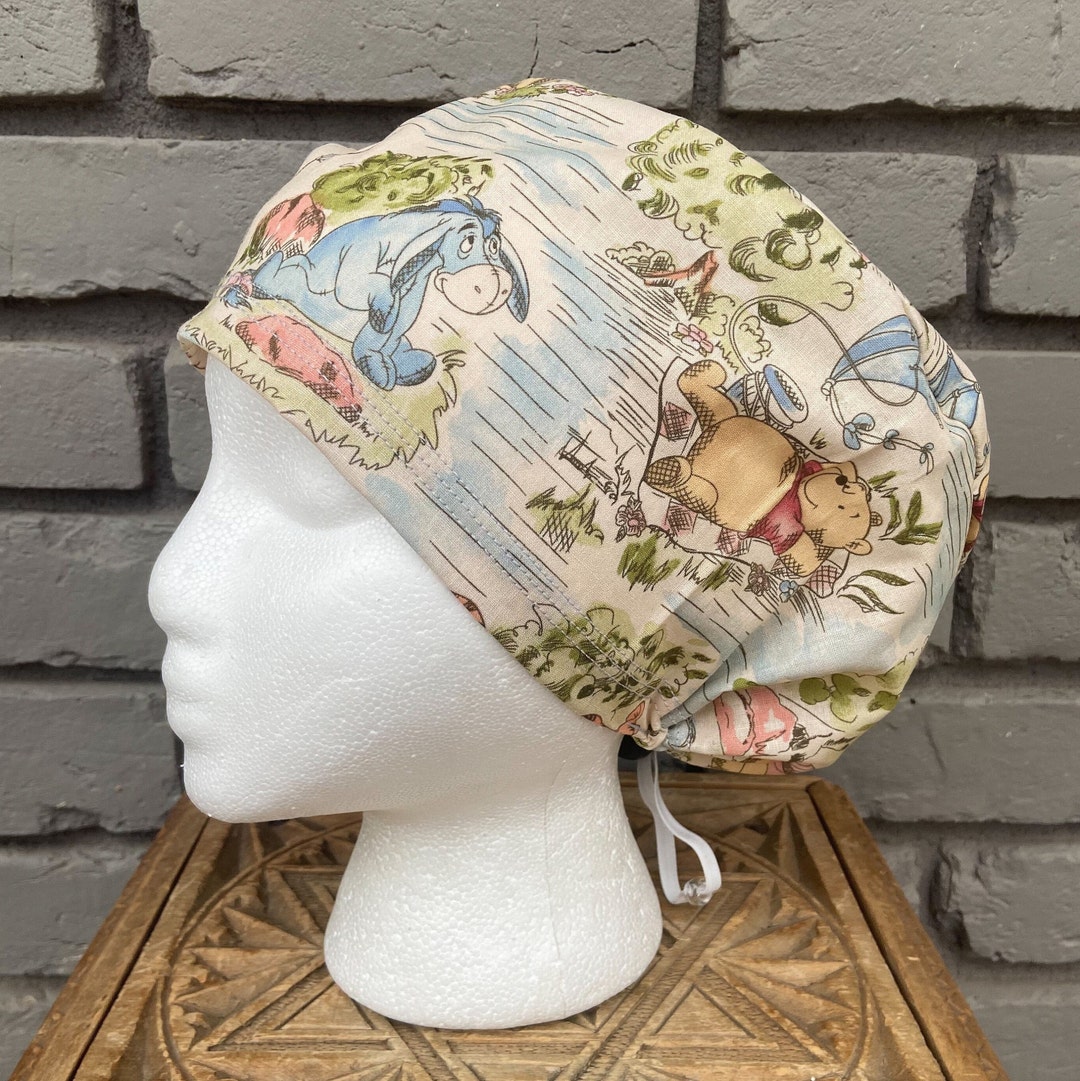 Bear Cap, Pediatric Scrub Hat, Scrub Caps for Women, Scrub Hats, Euro ...