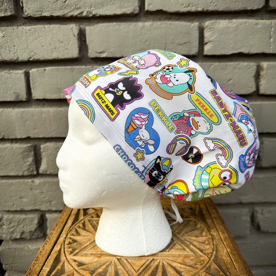 Kitty Scrub Cap, Cat Scrub Cap, Kitty Fabric, Surgical Scrub Cap, Scrub ...
