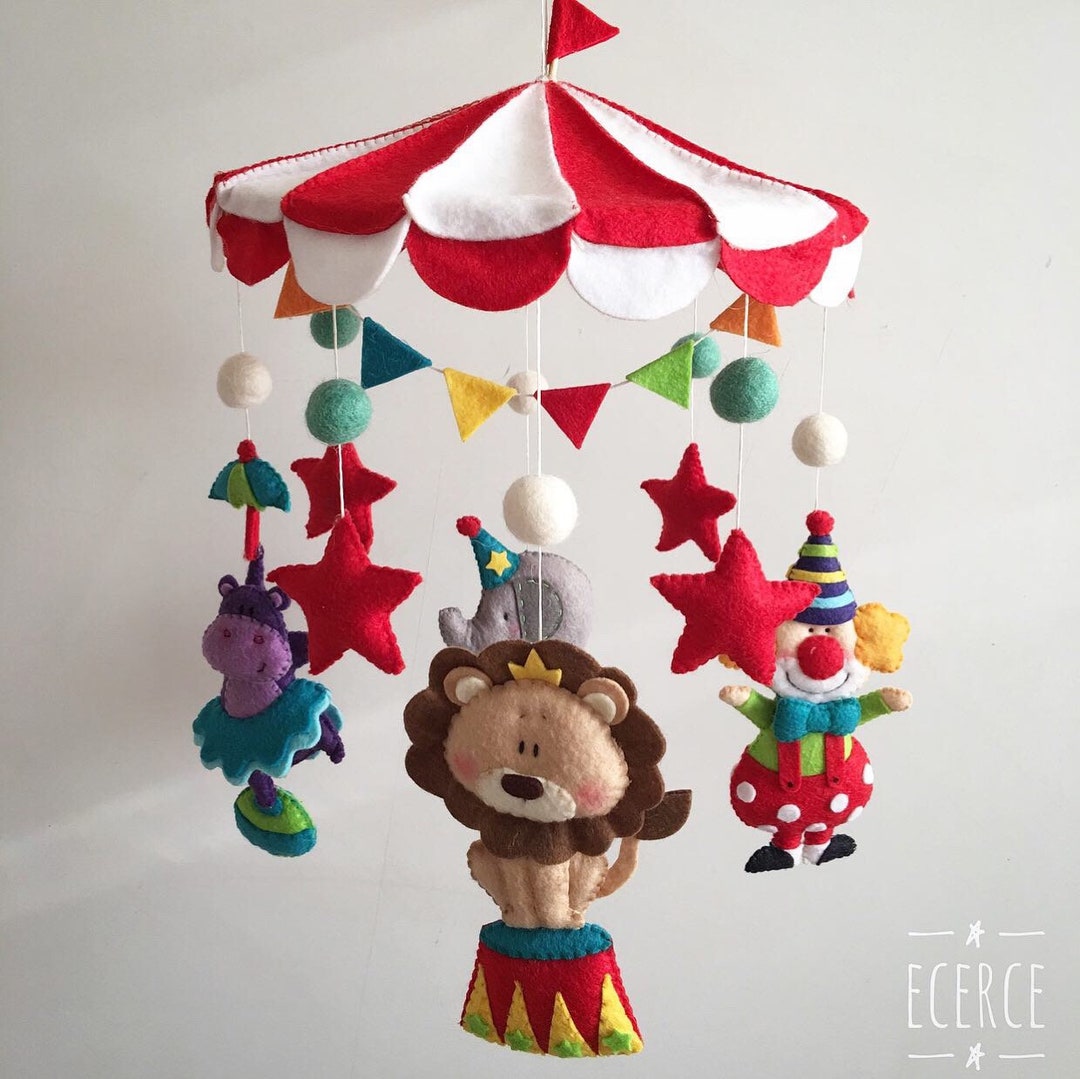 Baby Mobile, Nursery Decor Baby Mobile, Nursery Decor, Felt Baby Mobile ...
