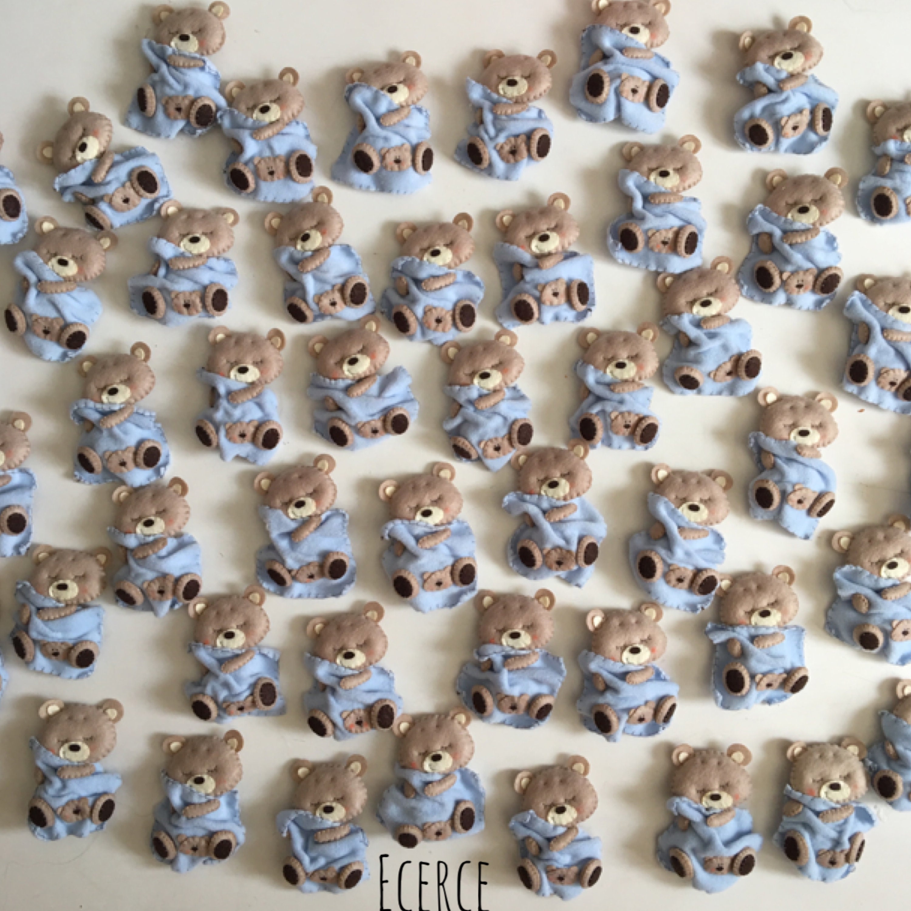 10 Pieces Sleeping Bear Felt Magnets Baby Shower Gift Birth - Etsy