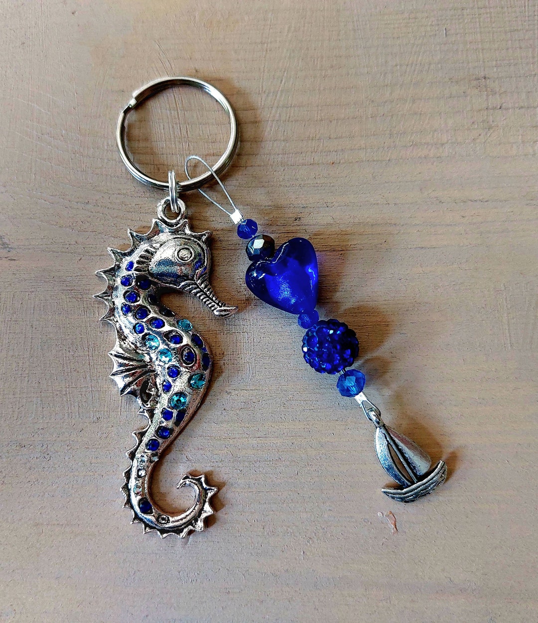Keychain Seahorse - Etsy
