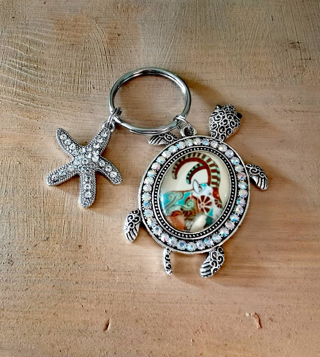 Keychain Turtle Zodiac Sign - Etsy