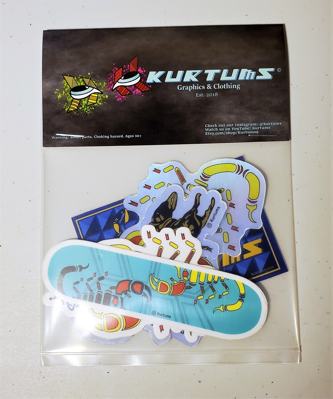 Kurtums Scorpion Sticker Pack - Etsy