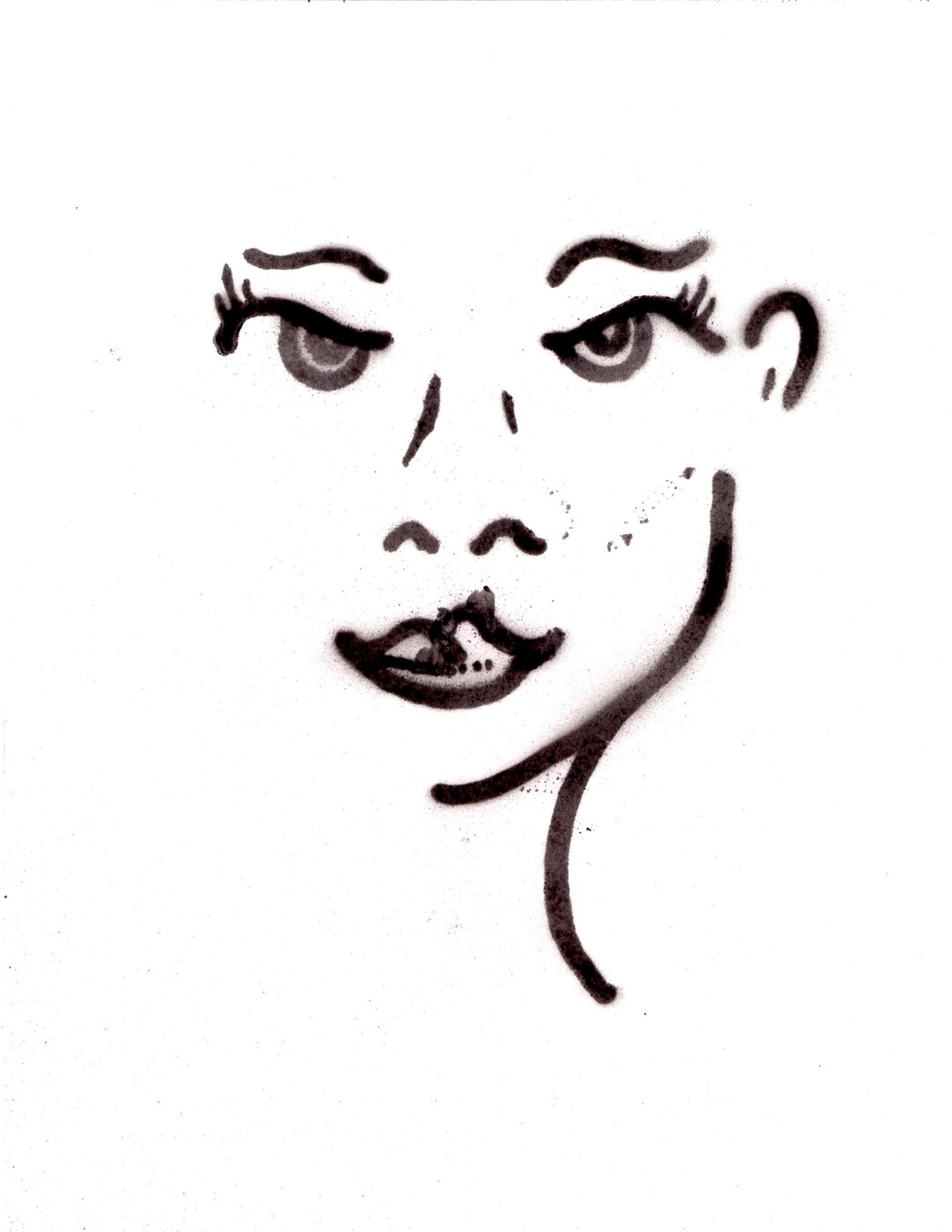 A Tough Stare Stencil Print #3 - Etsy