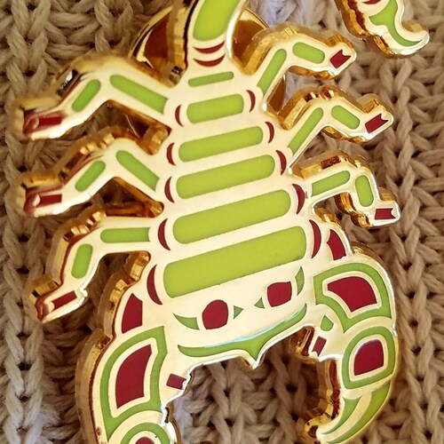 Scorpion Enamel Pin Badge Lapel Pin Scorpio Tattoo Zodiac Hard - Etsy