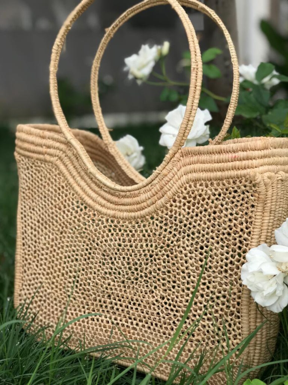 Sac De Raphia Bag Panier Beach Bag Sac De Plage - Etsy