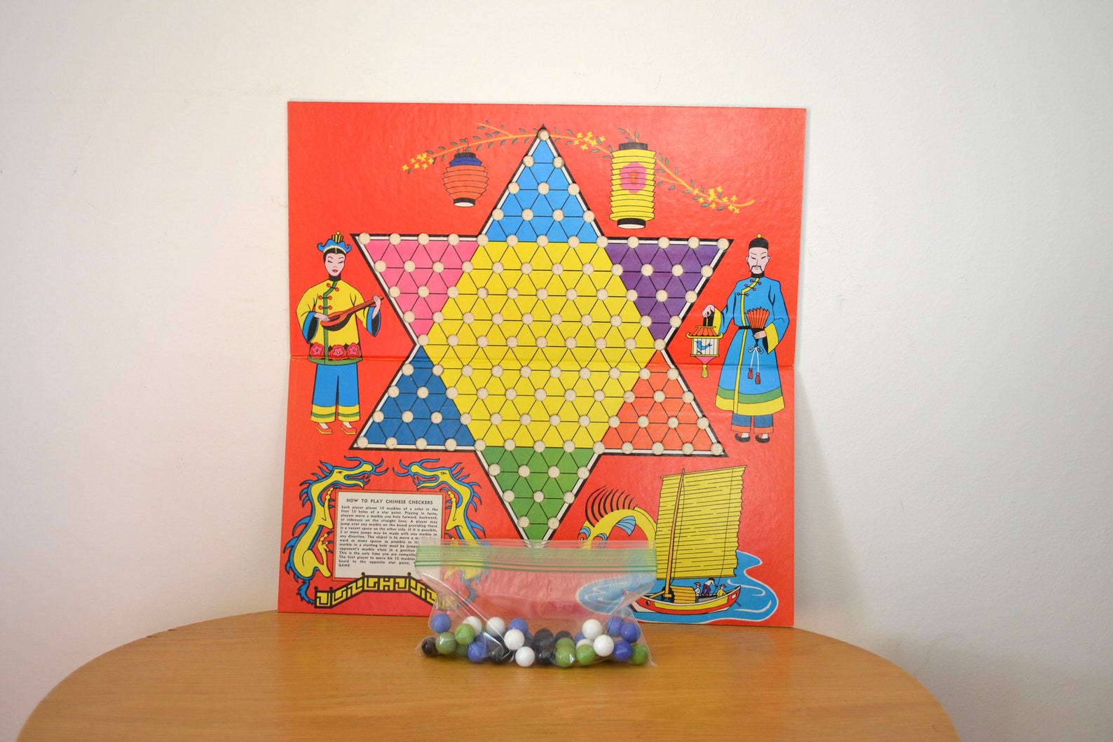 Chinese Checkers Board Game - Etsy