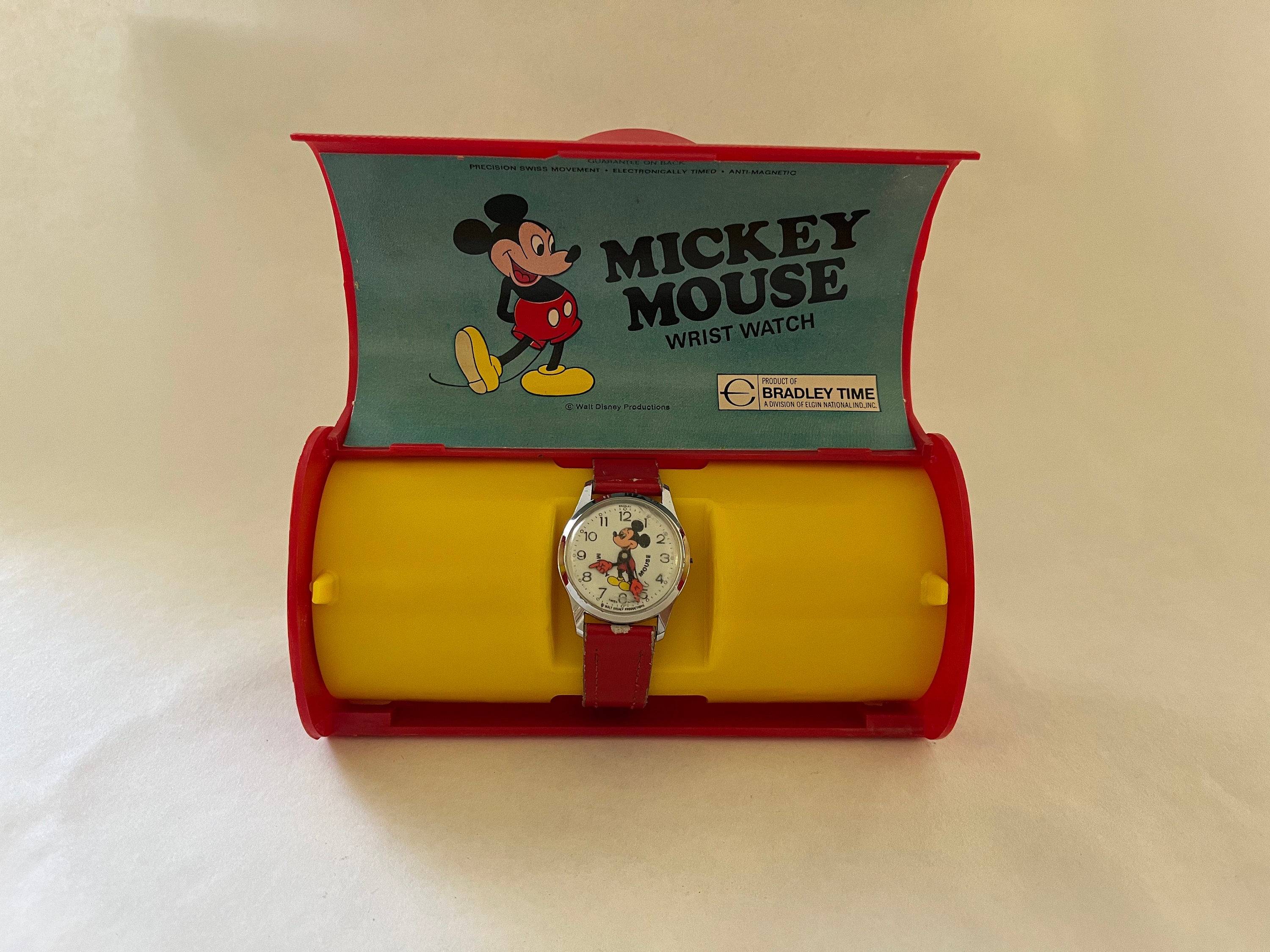 Disney Bradley Mickey Mouse Watch With Case - Etsy