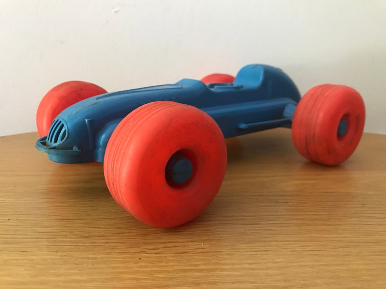Vintage Plastic Race Car - Etsy