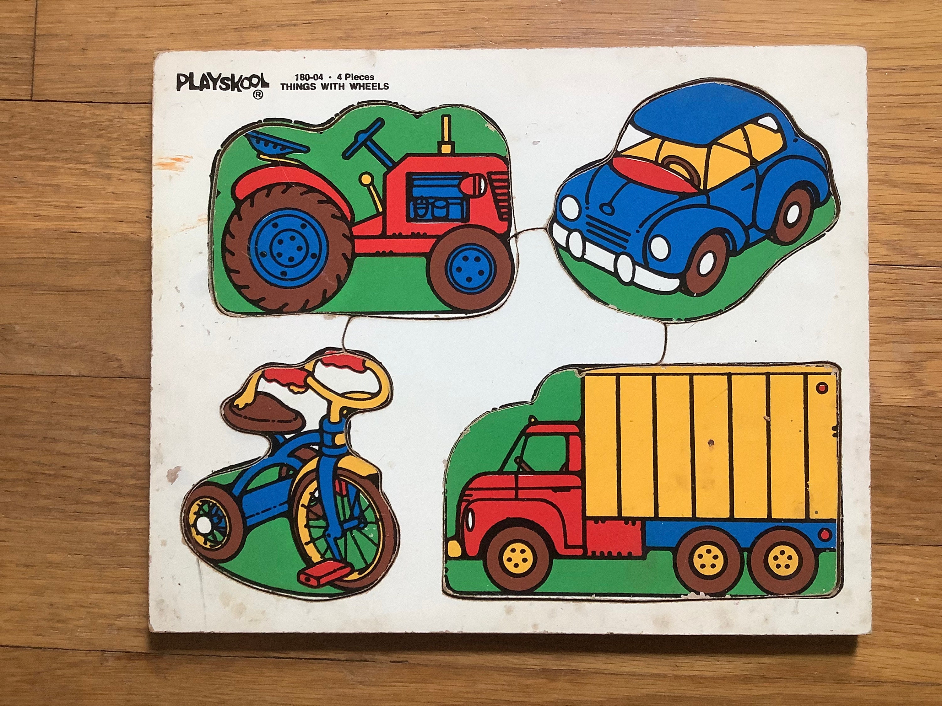Playskool Things With Wheels Board Puzzle - Etsy
